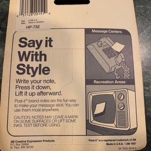 Post It | Office | Vintage 987 Post It 4 Count Notepad Brand New | Poshmark